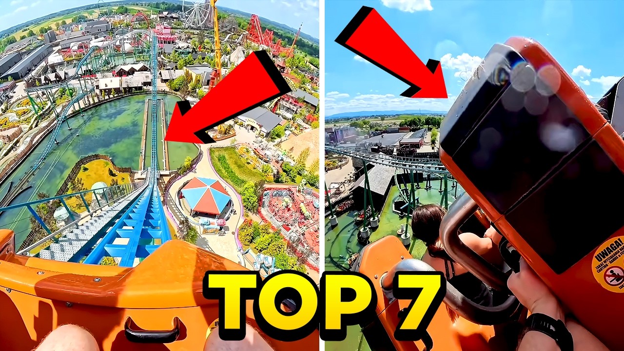 TOP 7 FRONT VS BACK POV ROLLER COASTERS RIDES IN POLAND | 2025 EPIC ...