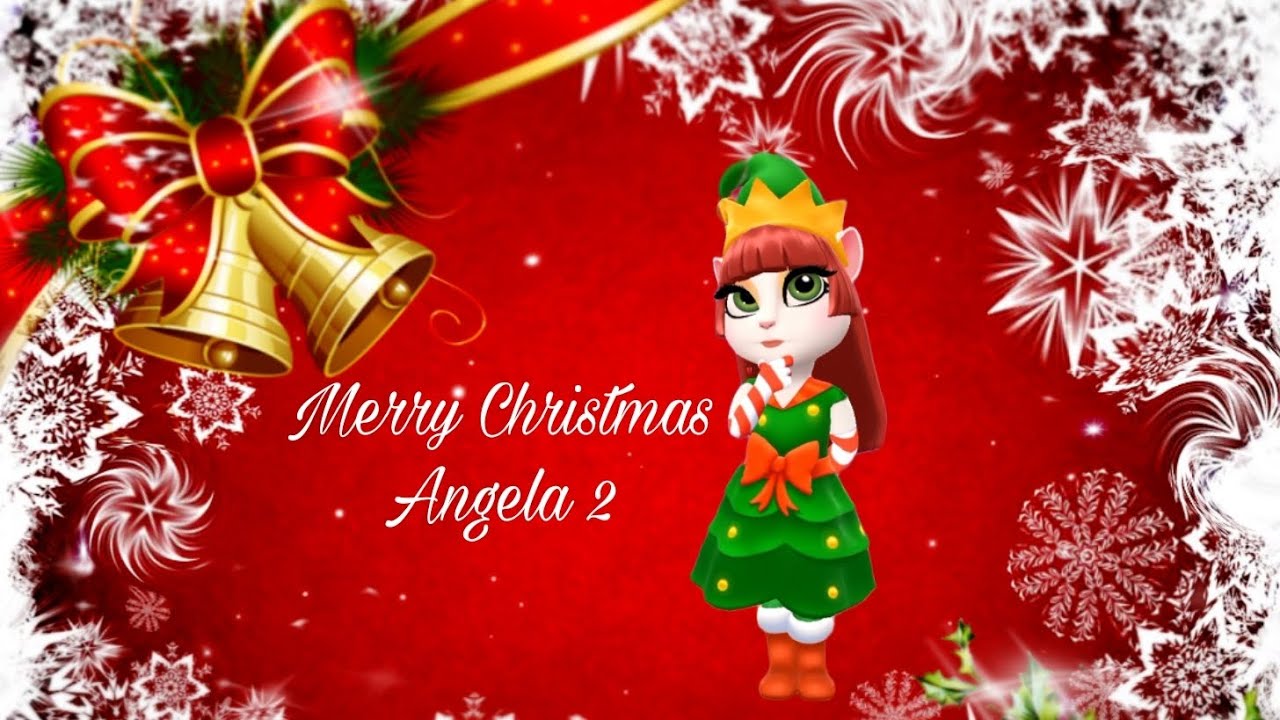 Merry Christmas outfit Vs Angela 2 makeover By My Talking Angela 2 ...