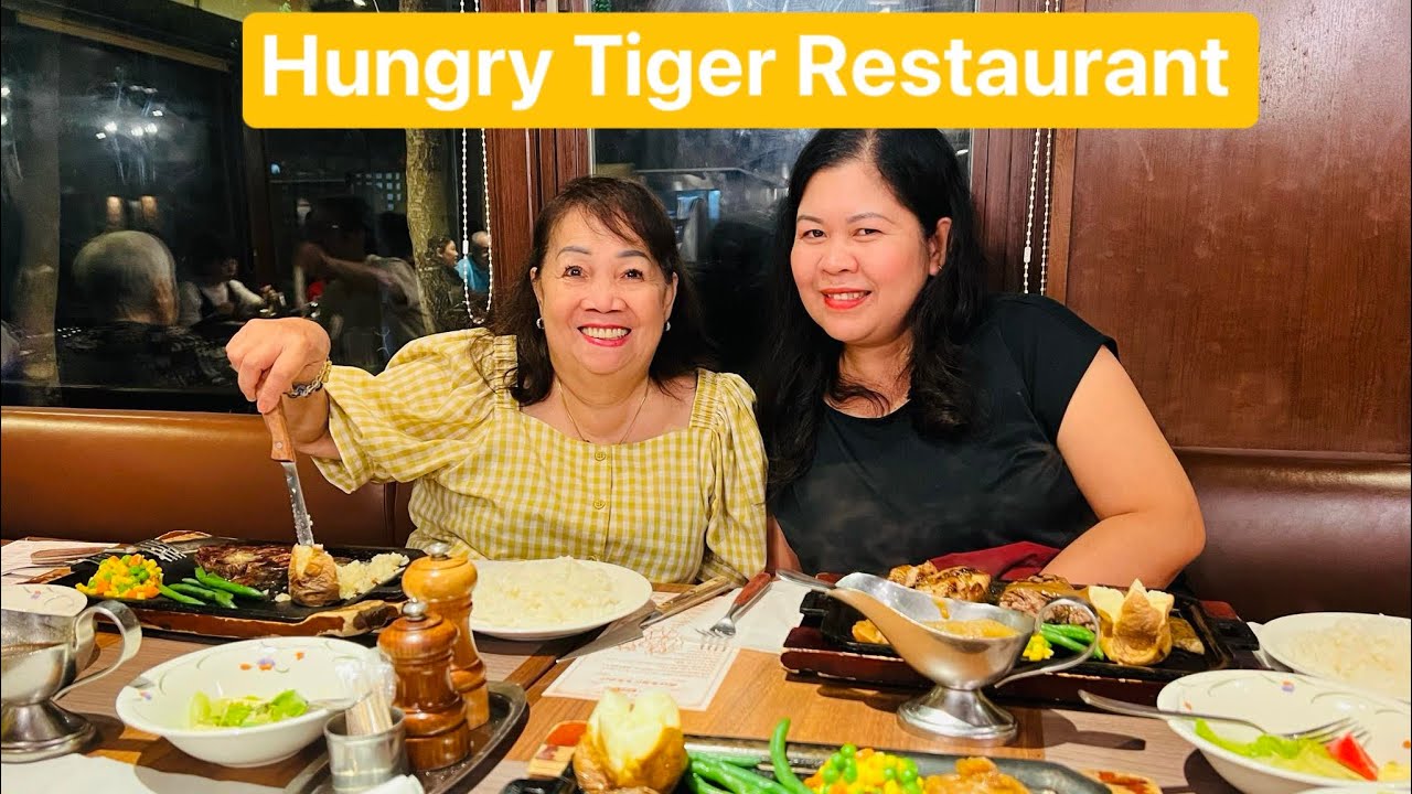 Hungry Tiger steak 🥩 house restaurant - YouTube