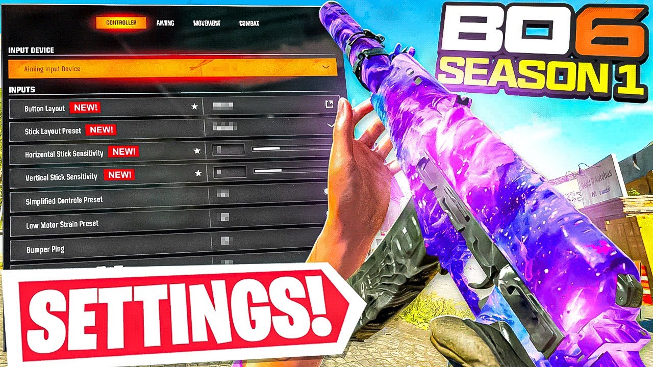 *NEW* BEST SETTINGS FOR BO6 After SEASON 1 UPDATE! 🚨 Warzone / Black ...
