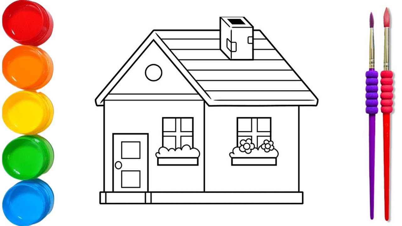 Whimsical House Drawing Fun: Easy Art for Toddlers and Beginnerss - YouTube