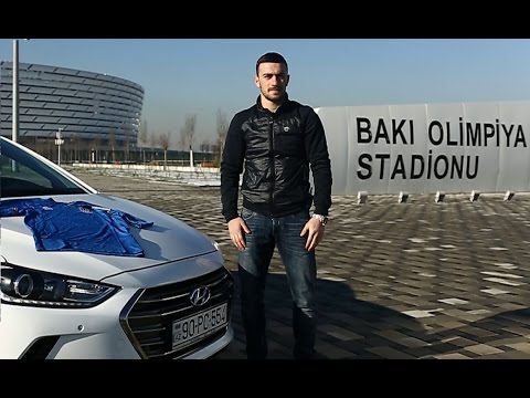 Qara Qarayev Hyundai Elantra avtomobilini test etdi
