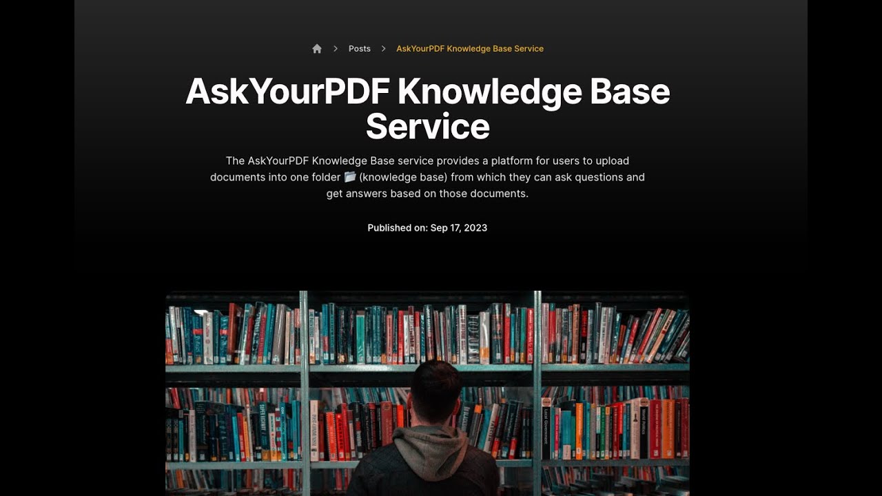 AskYourPDF Knowledge Base - YouTube