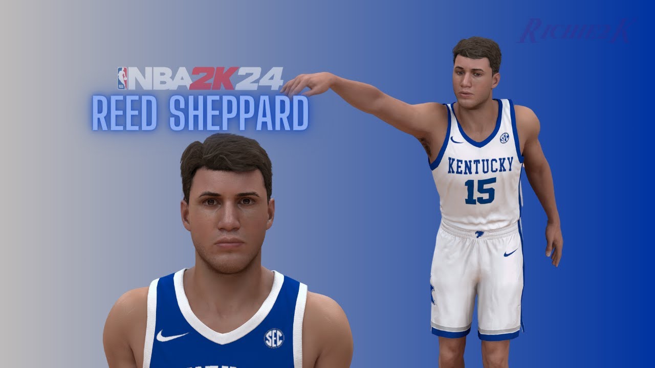 Reed Sheppard Face Creation NBA 2K24 - YouTube