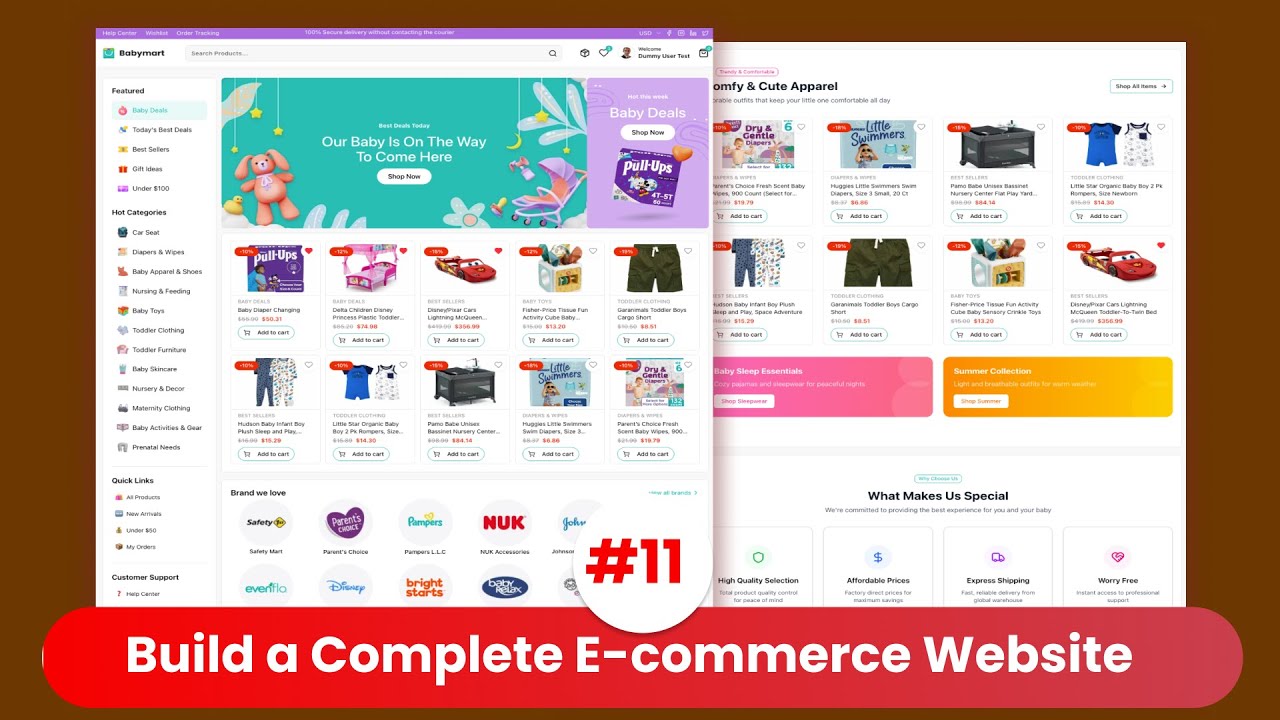 Build a Complete E-commerce Website | Full Stack Development Tutorial ...
