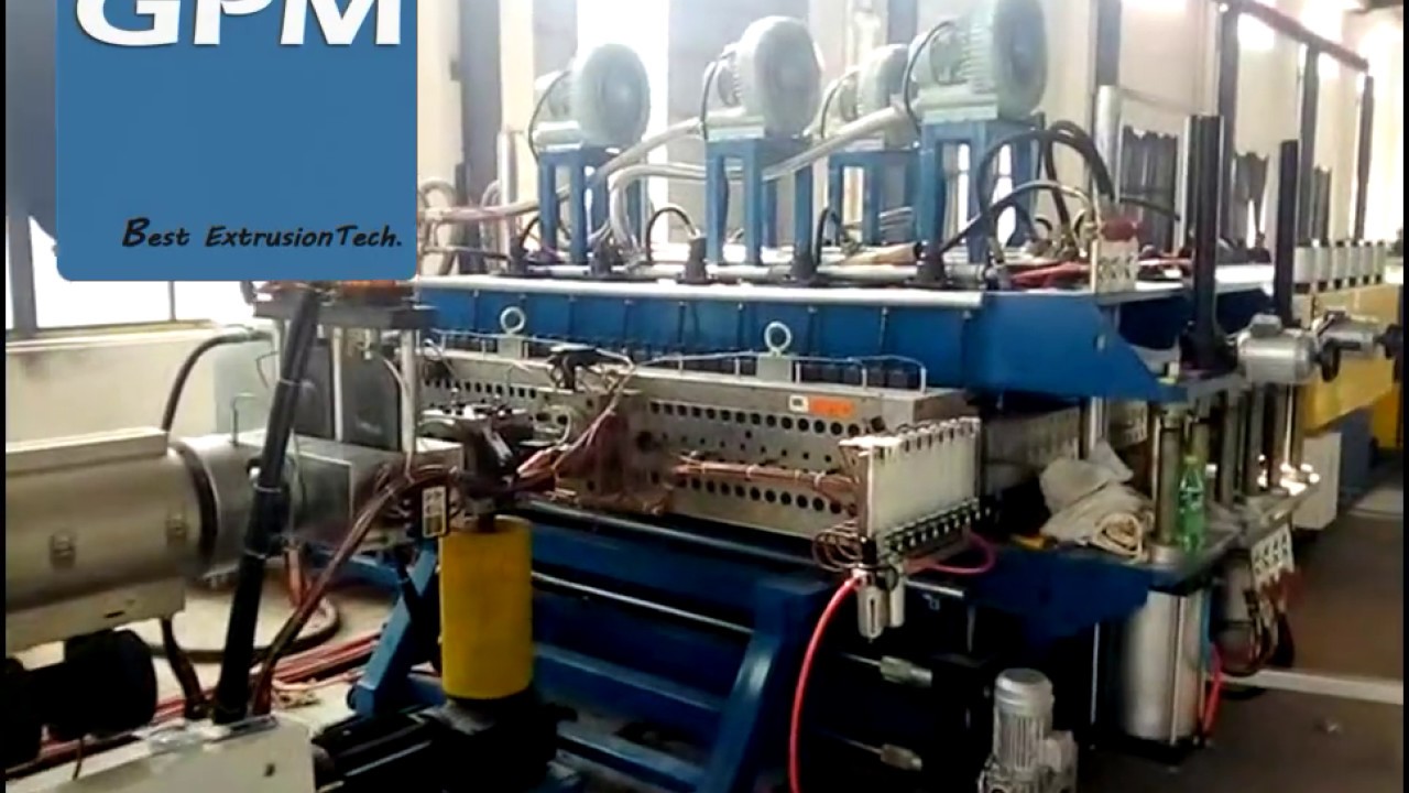 PP hollow sheet extrusion line PP hollow sheet manufacturing process ...