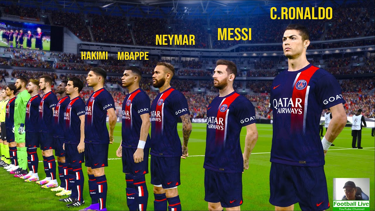 What if 2024 Ronaldo, Messi, Neymar and Mbappe played together in the ...