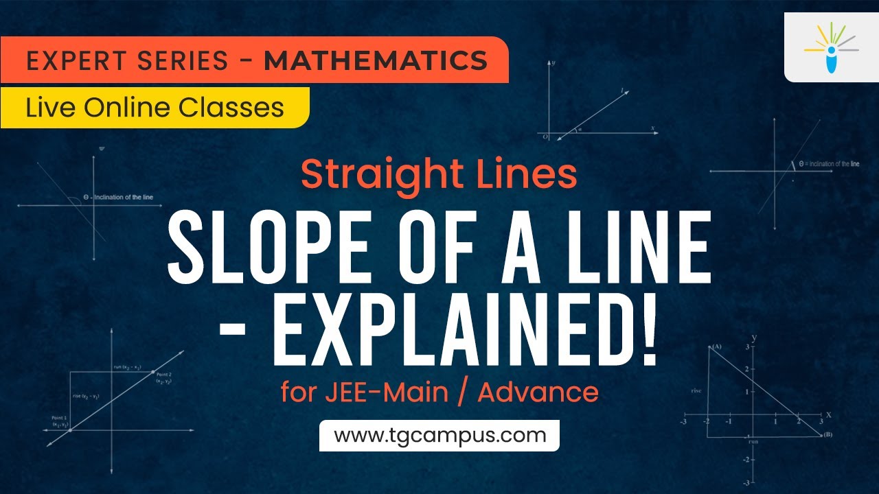 Slope of a Line - Explained! | Straight Lines | JEE | Mathematics - TG ...