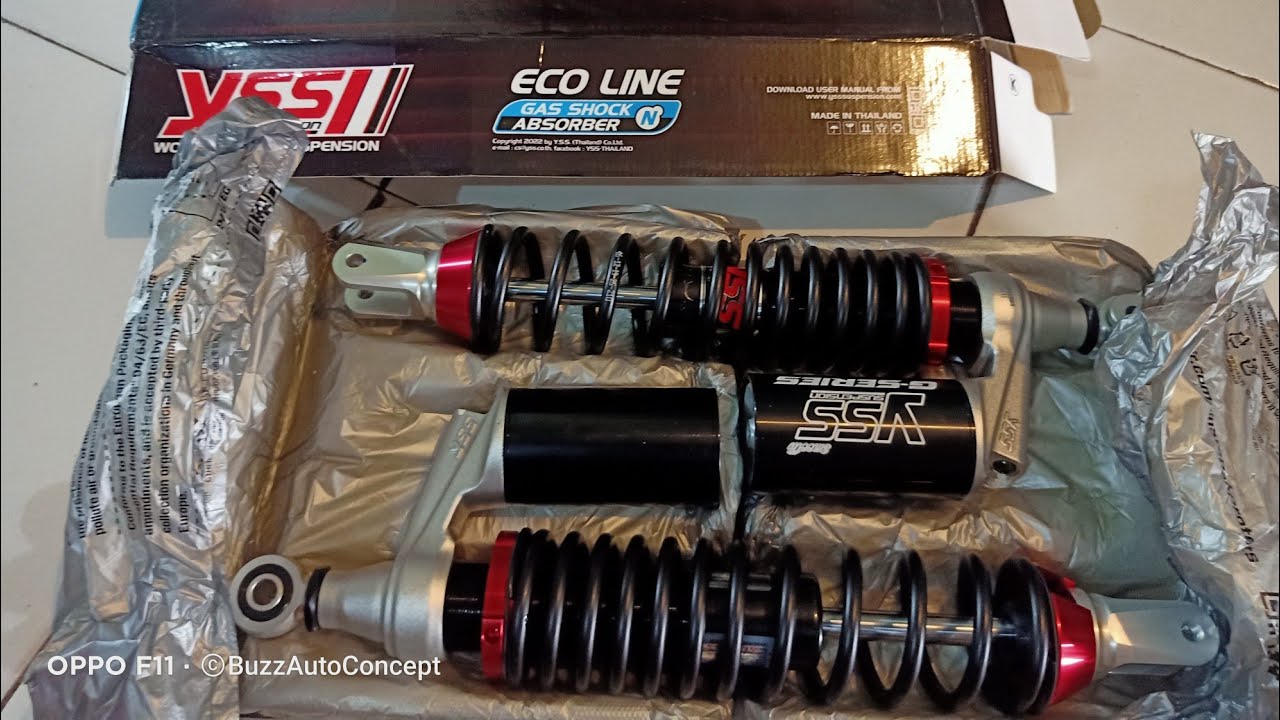 review shock yss g-sport SMOOTH untuk honda PCX-160 - YouTube