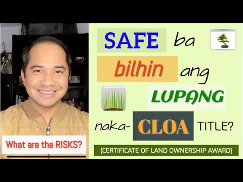 CLOA TITLE | CERTIFICATE OF LAND OWNERSHIP AWARD | CAN YOU SELL OR BUY ...