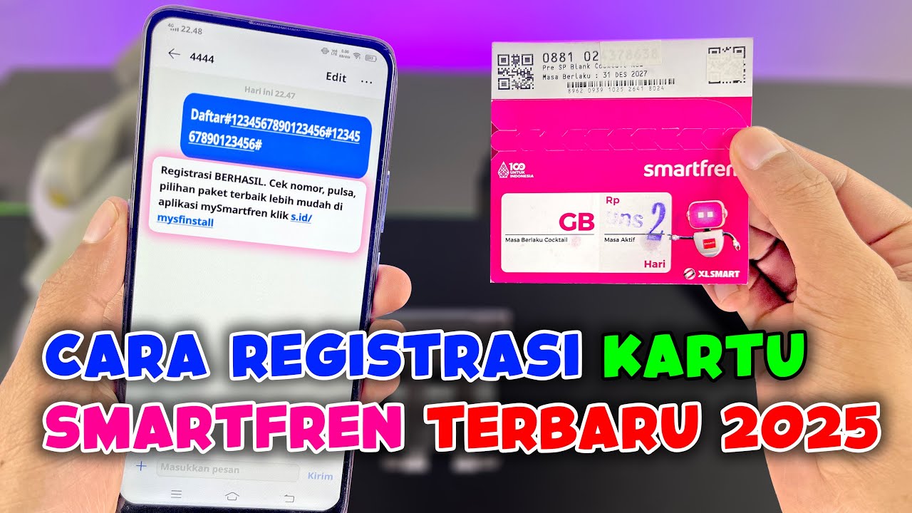 CARA REGISTRASI KARTU SMARTFREN TERBARU 2025 - YouTube