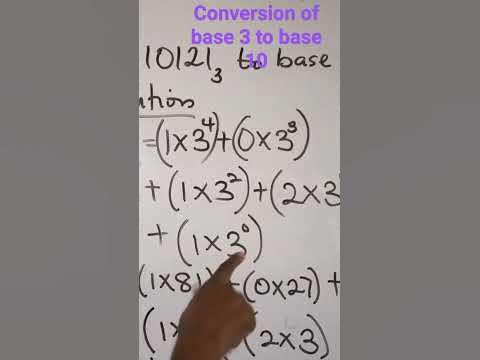 How To Change Base Three To Base Ten - YouTube