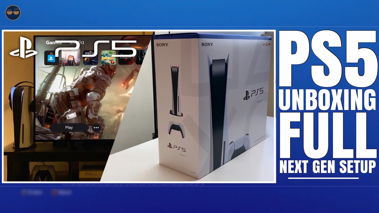 PLAYSTATION 5 ( PS5 ) - FIRST UNBOXING ! NEXT GEN TV SETUP ! STAND ...