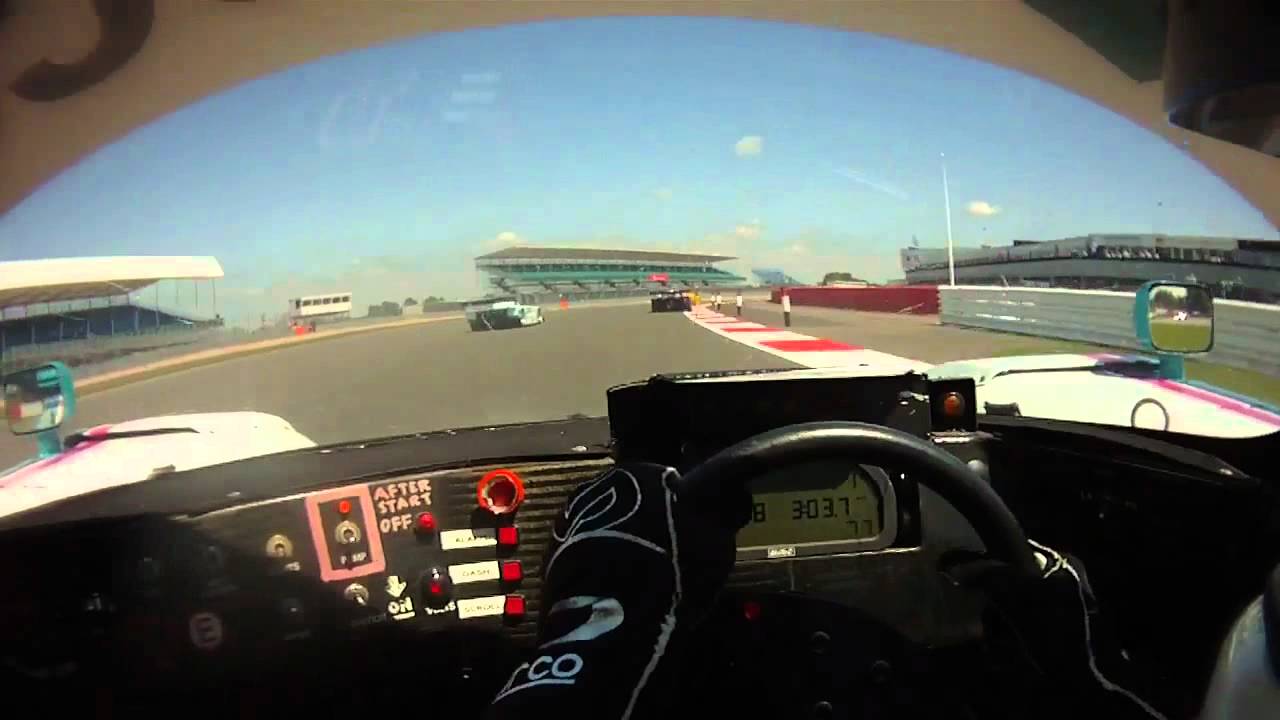 Silverstone Classic 2011, Group C Race 2 Start, Onboard SE90 Spice ...