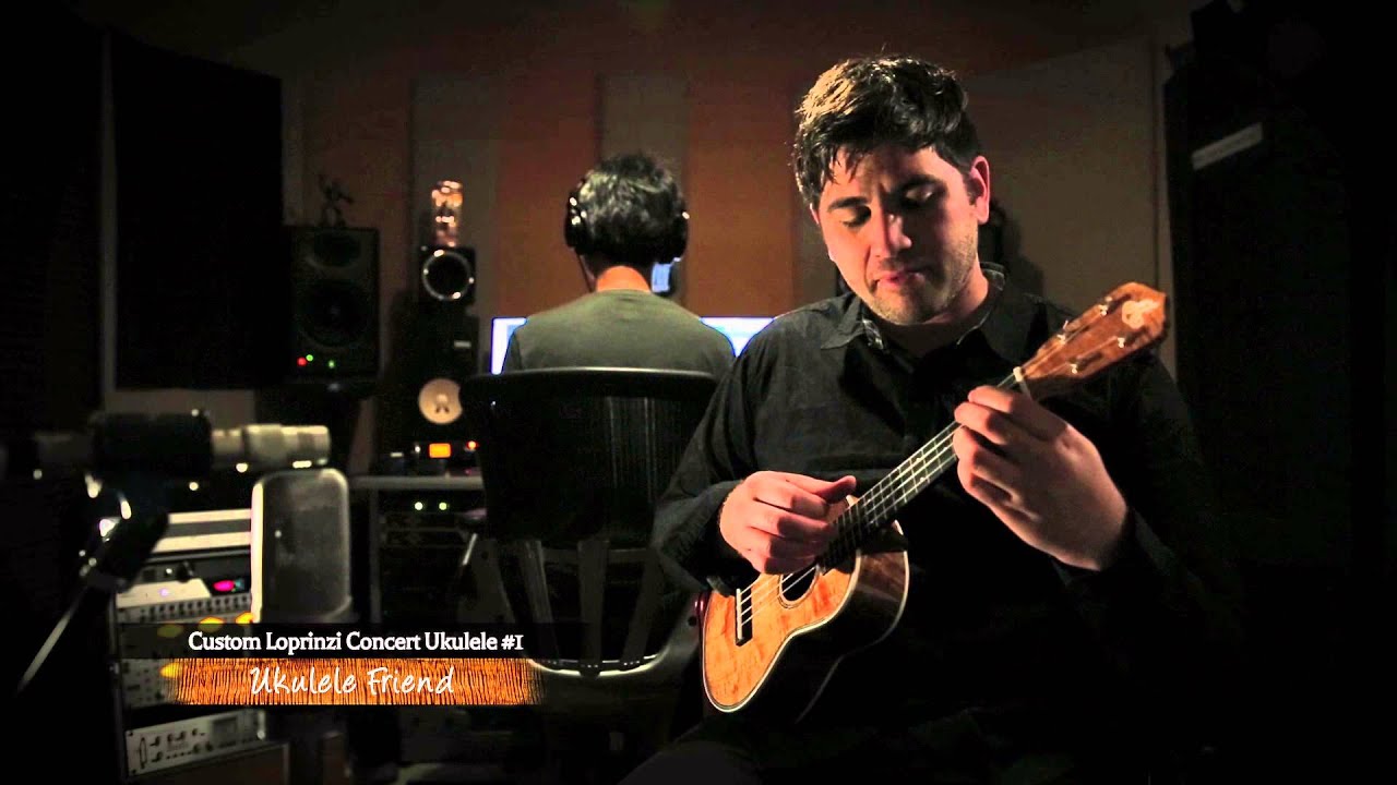 UKULELE FRIEND: Imua Garza and Custom Loprinzi Concert Ukulele - YouTube