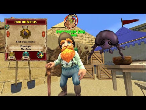Prospector Zeke Find The Beetles (The Wizard 101 Guide #2) - YouTube