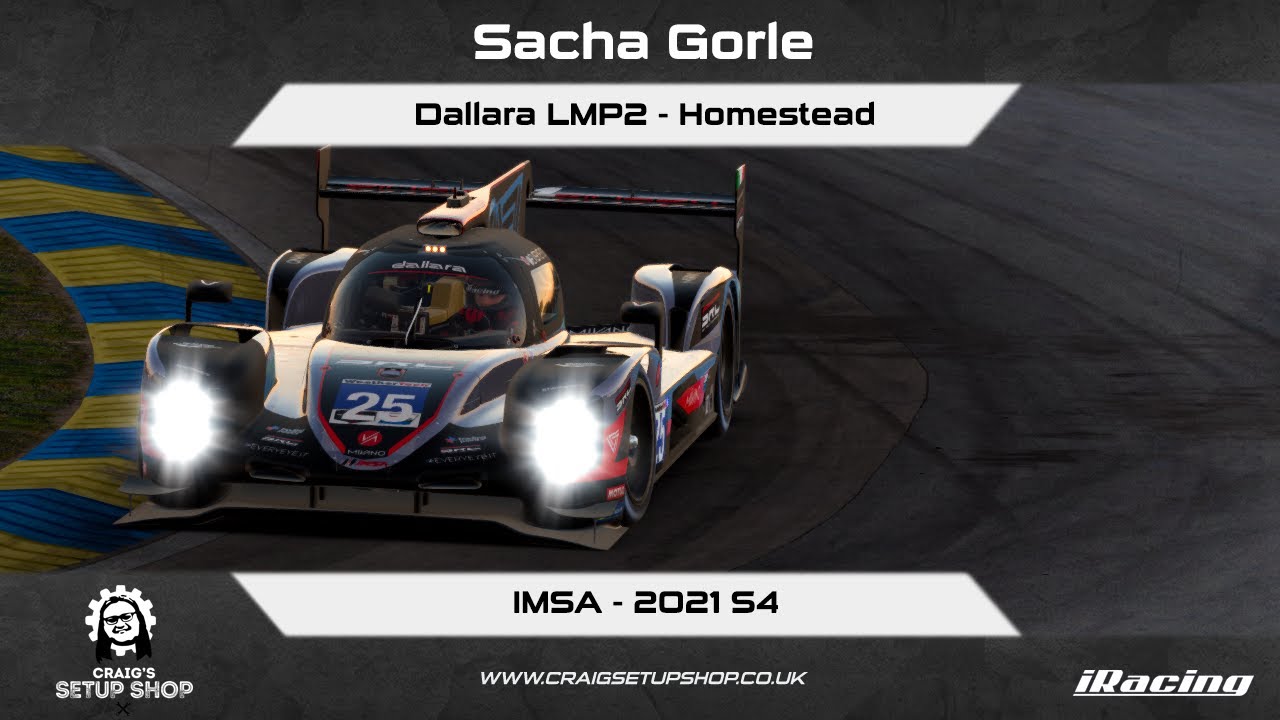 iRacing - 21S4 - Dallara LMP2 - IMSA - Homestead - SG - YouTube