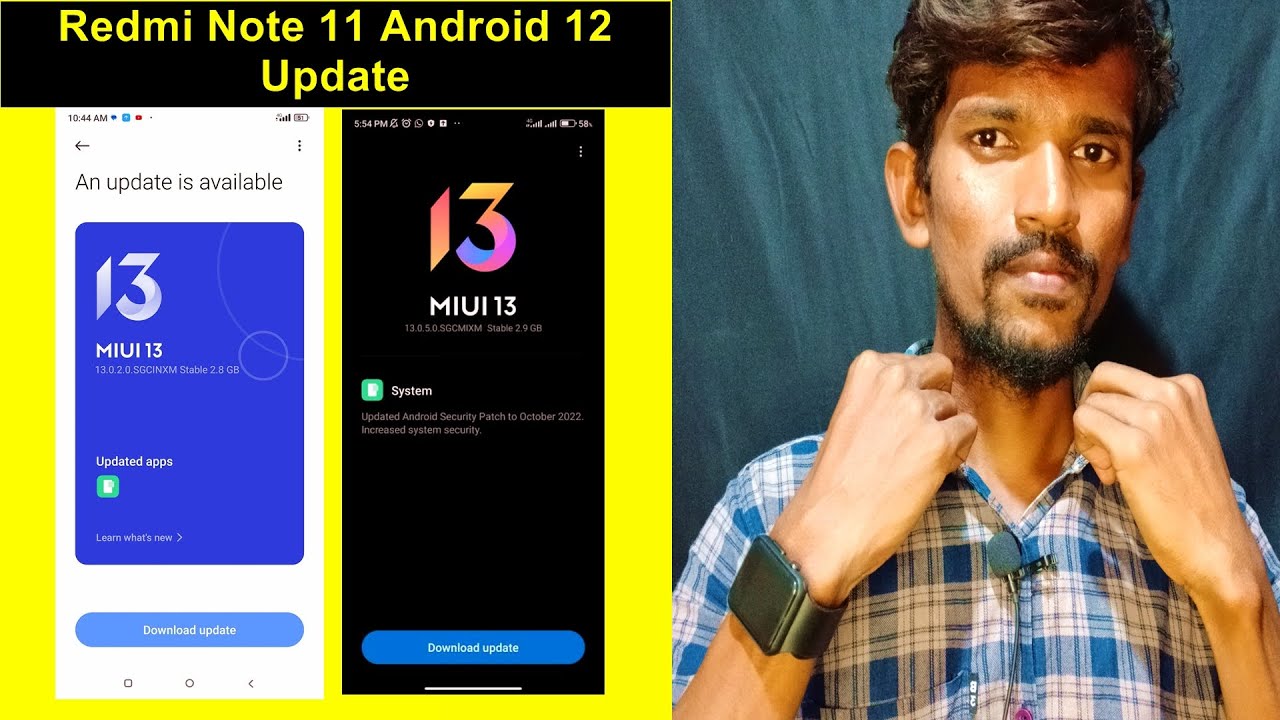 Redmi Note 11 MIUI 13.0.2.0 Update - Android 12 - Redmi Note 11 Update Android 12 KANNADA - YouTube