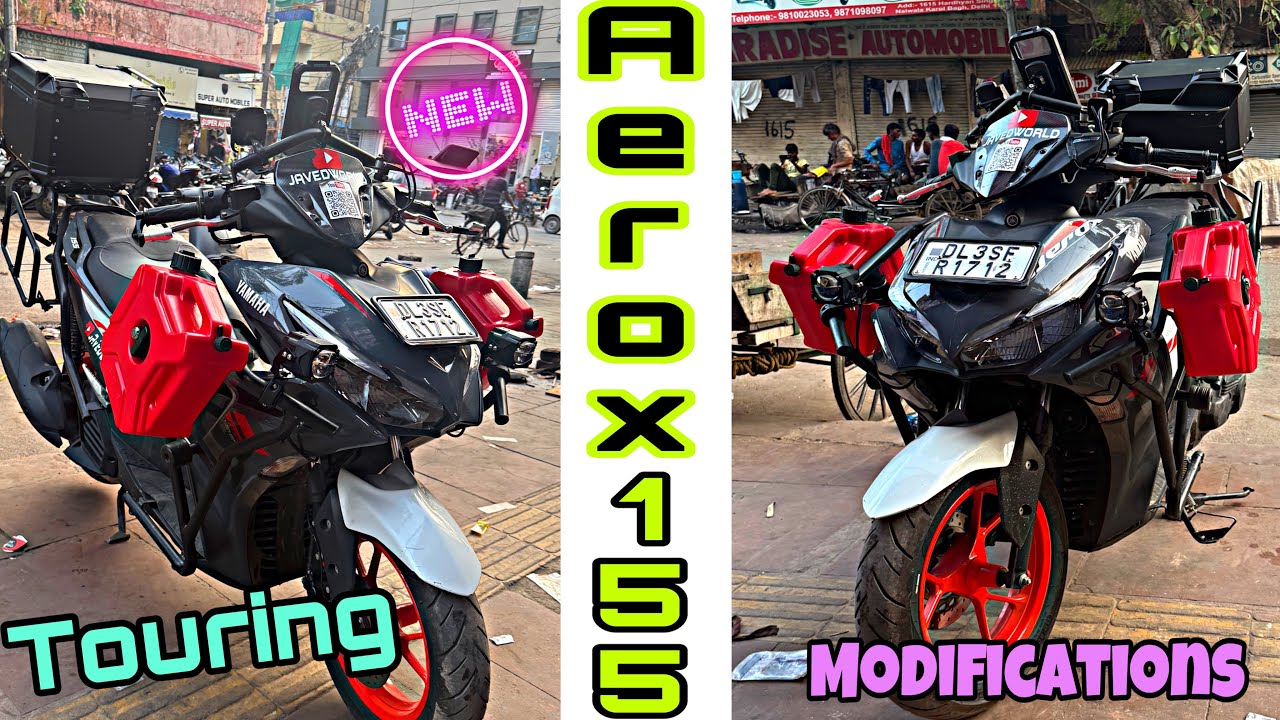 Yamaha Aerox 155 Fully Loaded | Ladakh Ride | Aerox 155 Modified ️‍🔥 ...