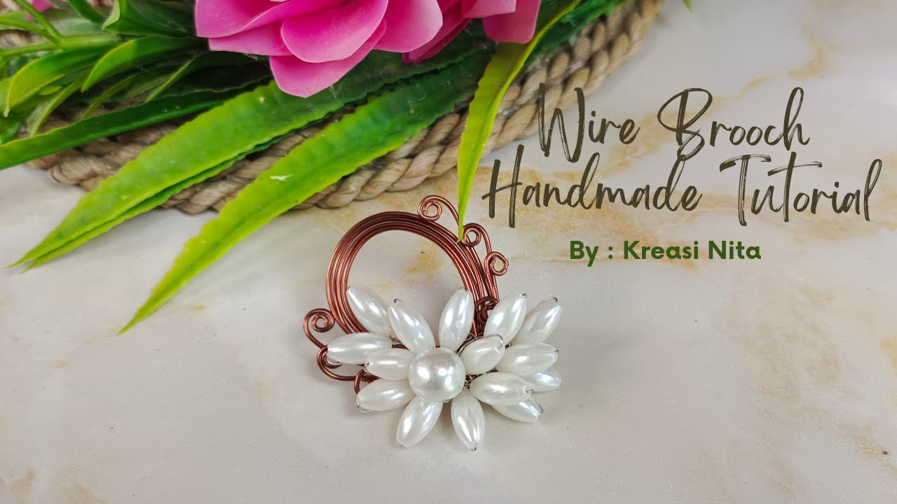 DIY / Wire Brooch / Brooch Handmade Tutorial @KreasiNita #bros #brooch ...