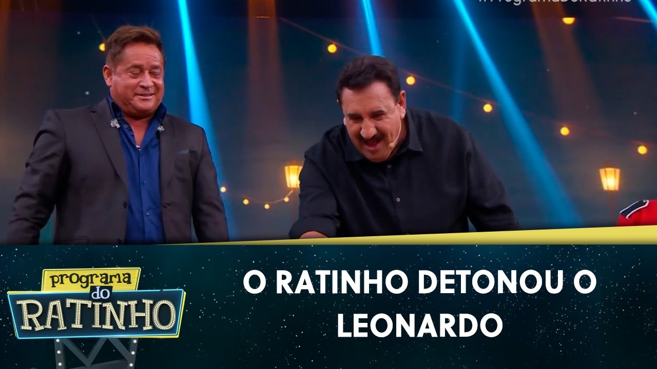 O Ratinho desafiou o Leonardo e levou a melhor | Programa Do Ratinho ...