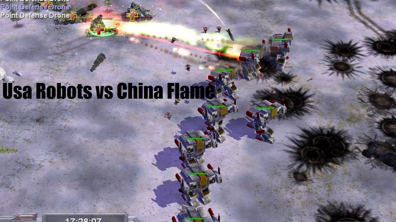 usa robots vs china flame command & conquer-contra 006-general zero ...