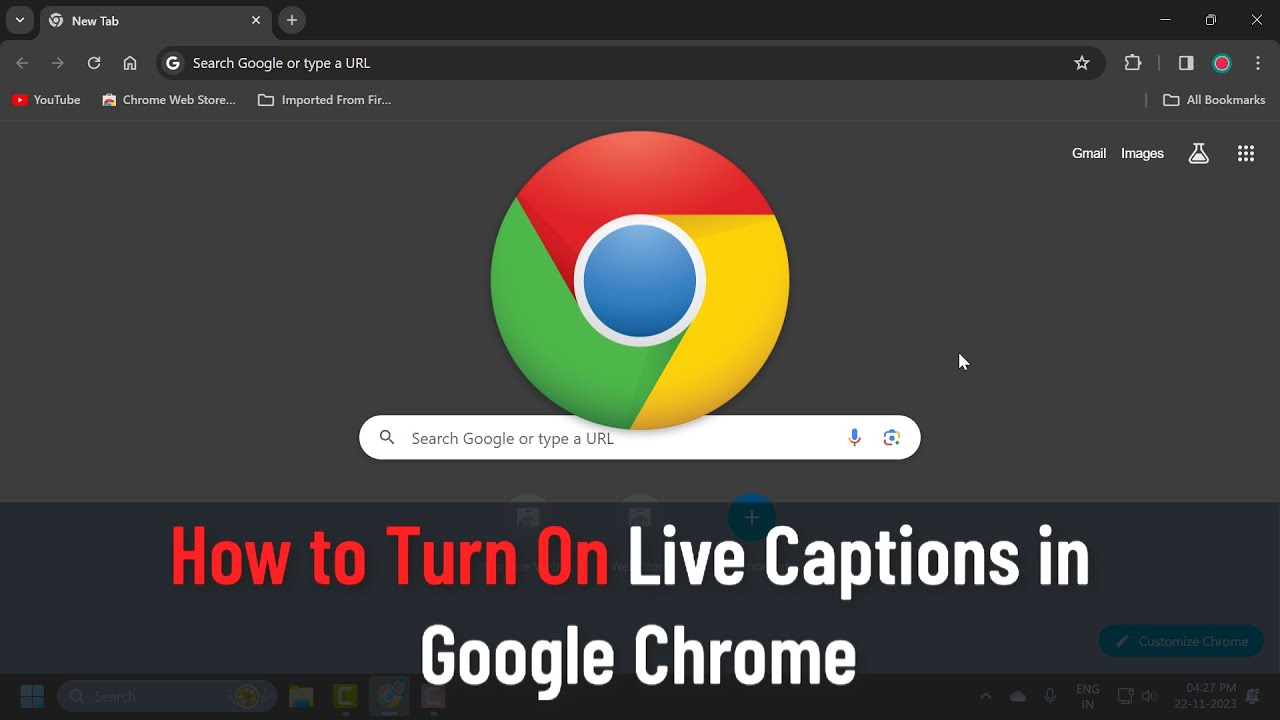 How to Turn On Live Captions in Google Chrome (Tutorial) - YouTube