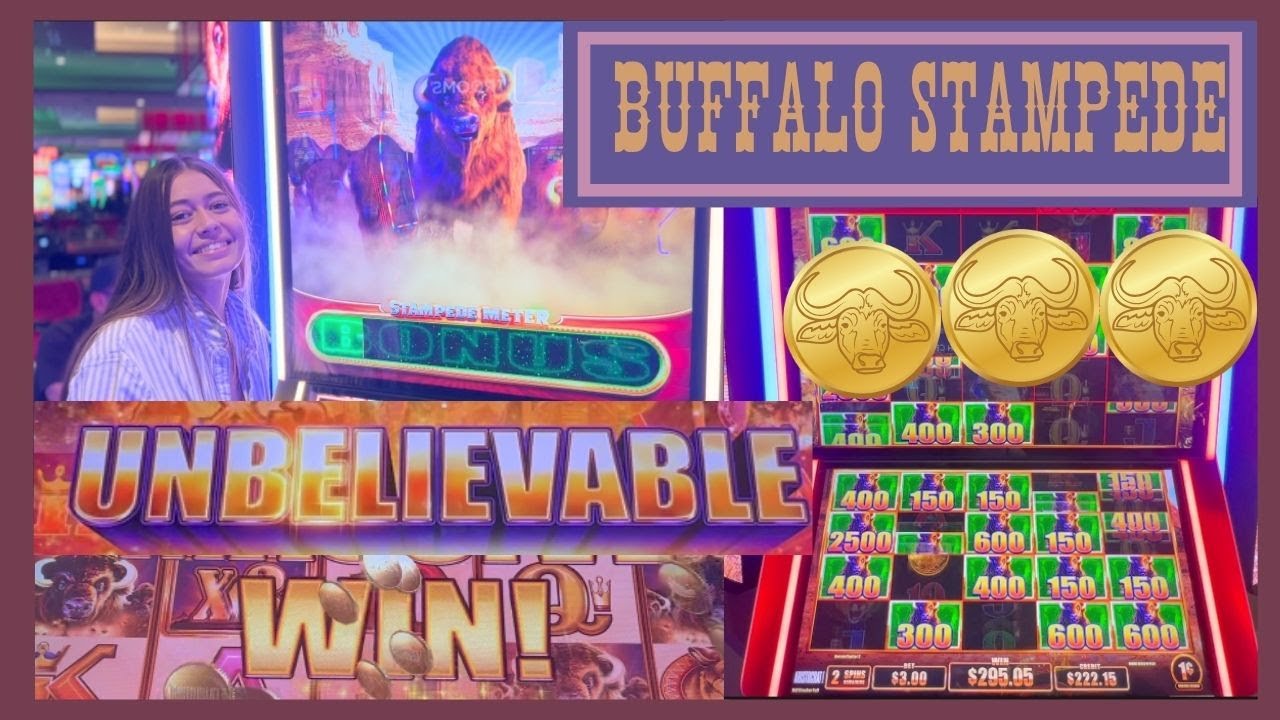 Buffalo Ultimate Stampede Slot UNBELIEVABLE WIN 21+ FREE SPINS!!! - YouTube