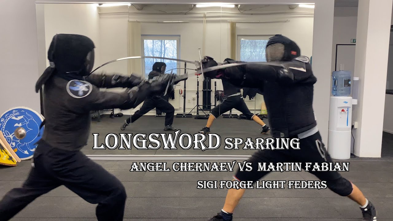 Rematch with Martin Fabian - Longsword sparring SIGI Light Feders - YouTube