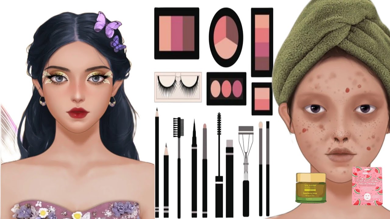 makeup, makeup animation, makeup transformation, makeup Game 💄 - YouTube