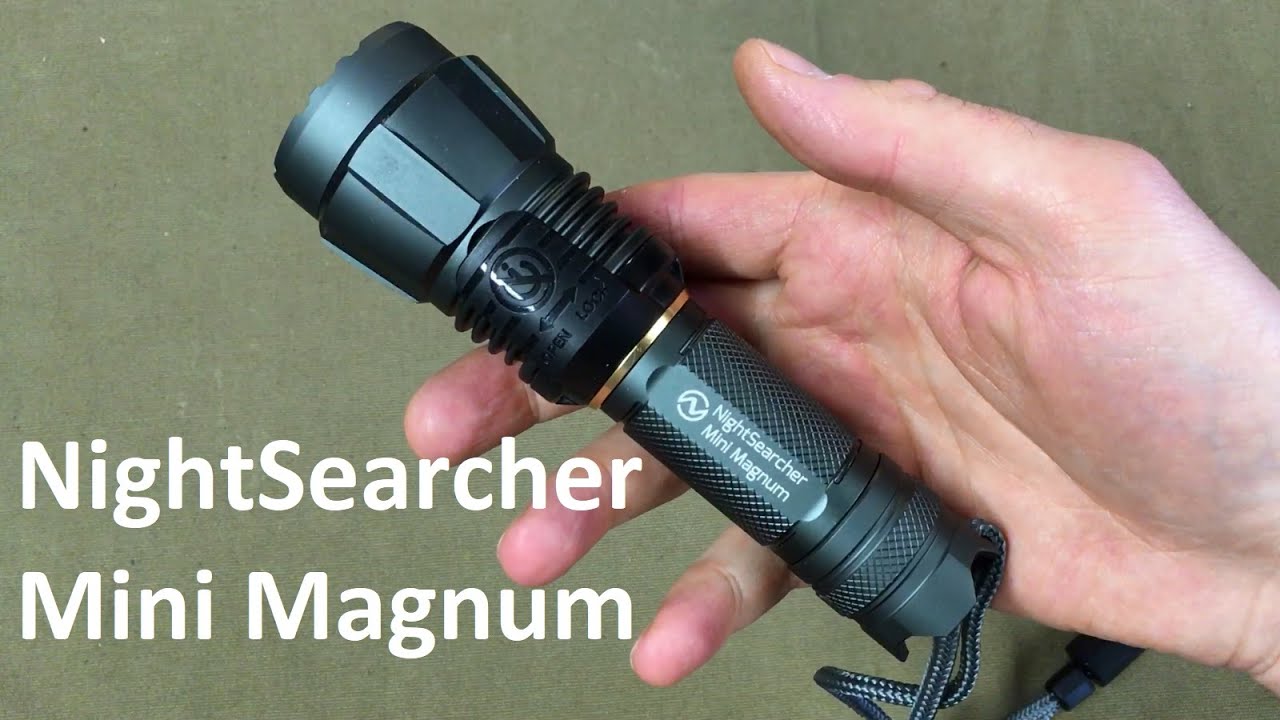 NightSearcher Mini Magnum, beefy and durable CREE XHP flashlight, 21700 ...
