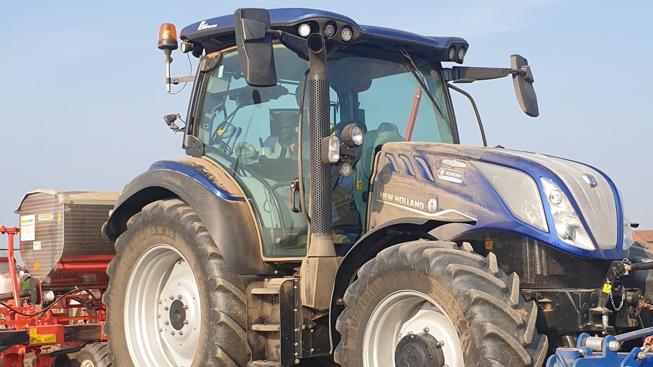 🔵🇮🇹New Holland t5.140 Auto Command Blue Power🔵🇮🇹 + Gaspardo 6 file ...