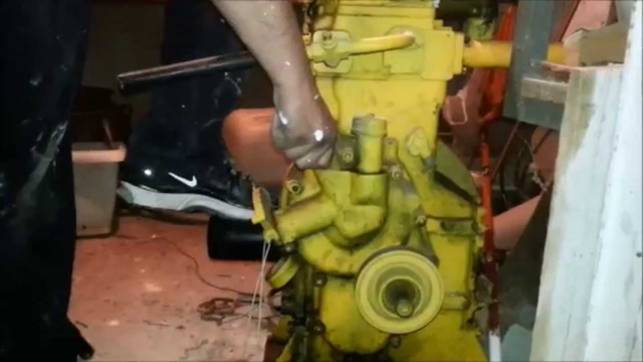 diesel engine made in greece working with olive oil - YouTube