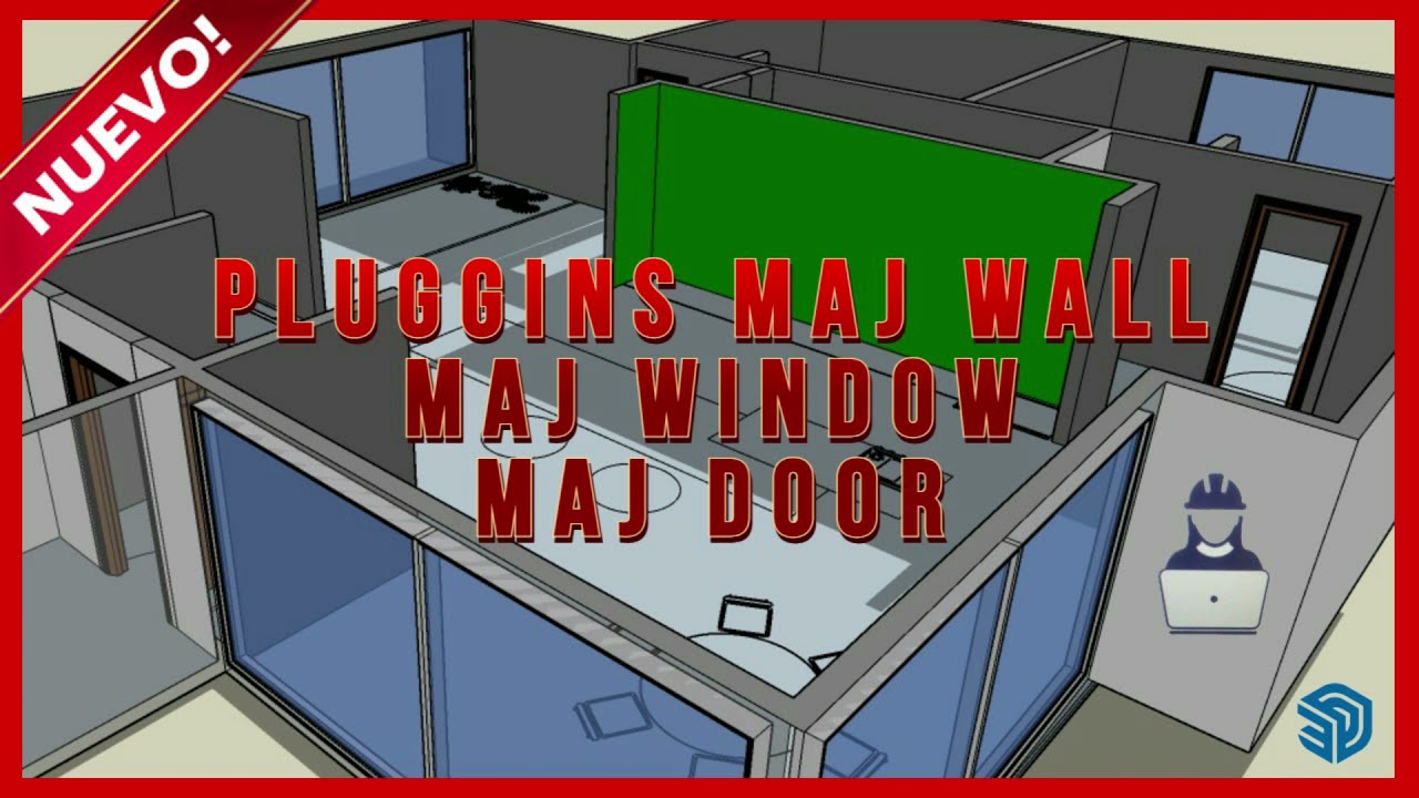 Como Hacer Murosventanas Y Puertas En Sketchup Youtube