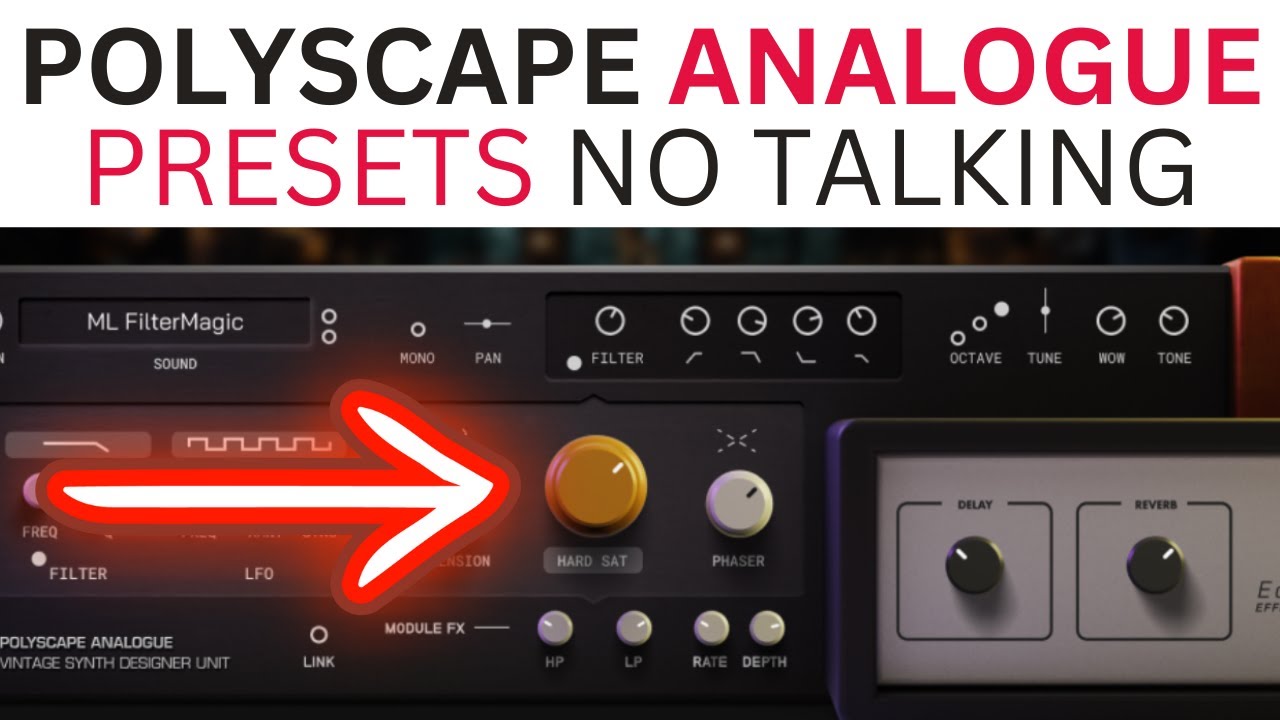 POLYSCAPE ANALOGUE A Few Presets NO TALKING textured analog sounds VST, AU & AAX - YouTube