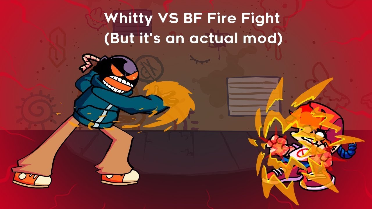 FNF: Whitty Vs. Boyfriend Fire Fight Mod - YouTube