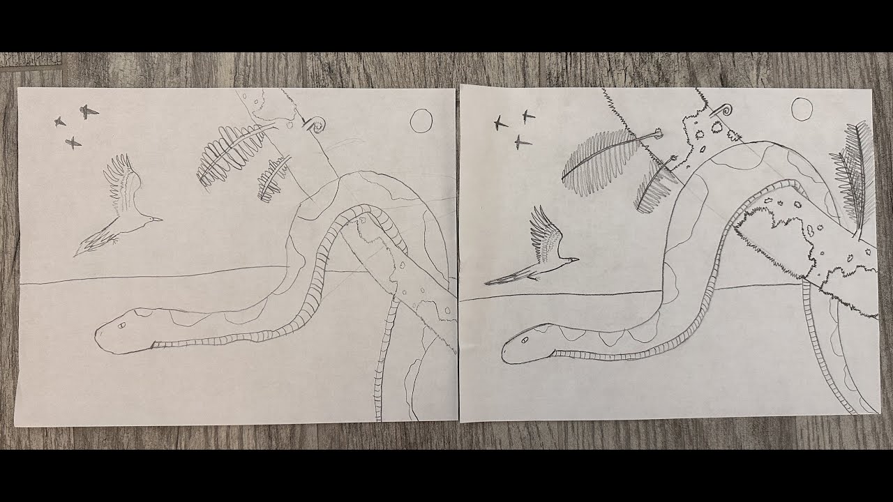 How to draw a boa constrictor - YouTube