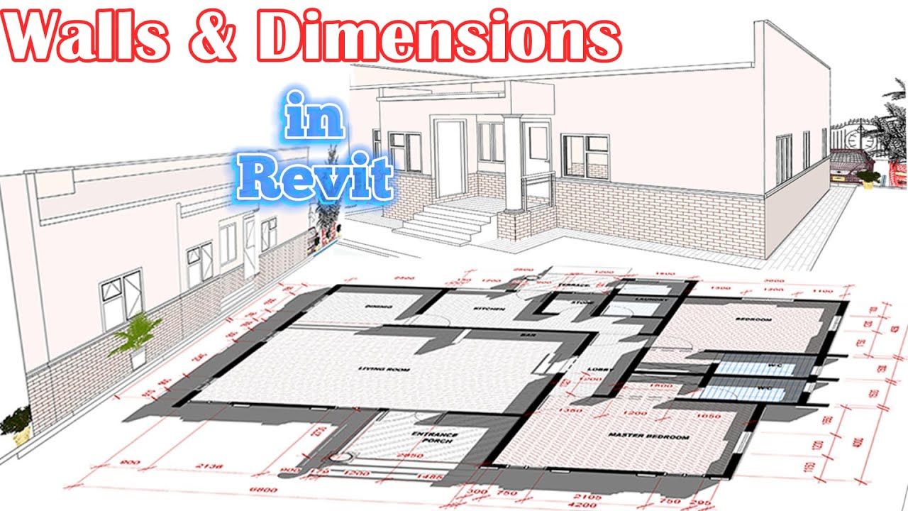 Revit Tutorials 1- (Walls & Dimensions) - YouTube