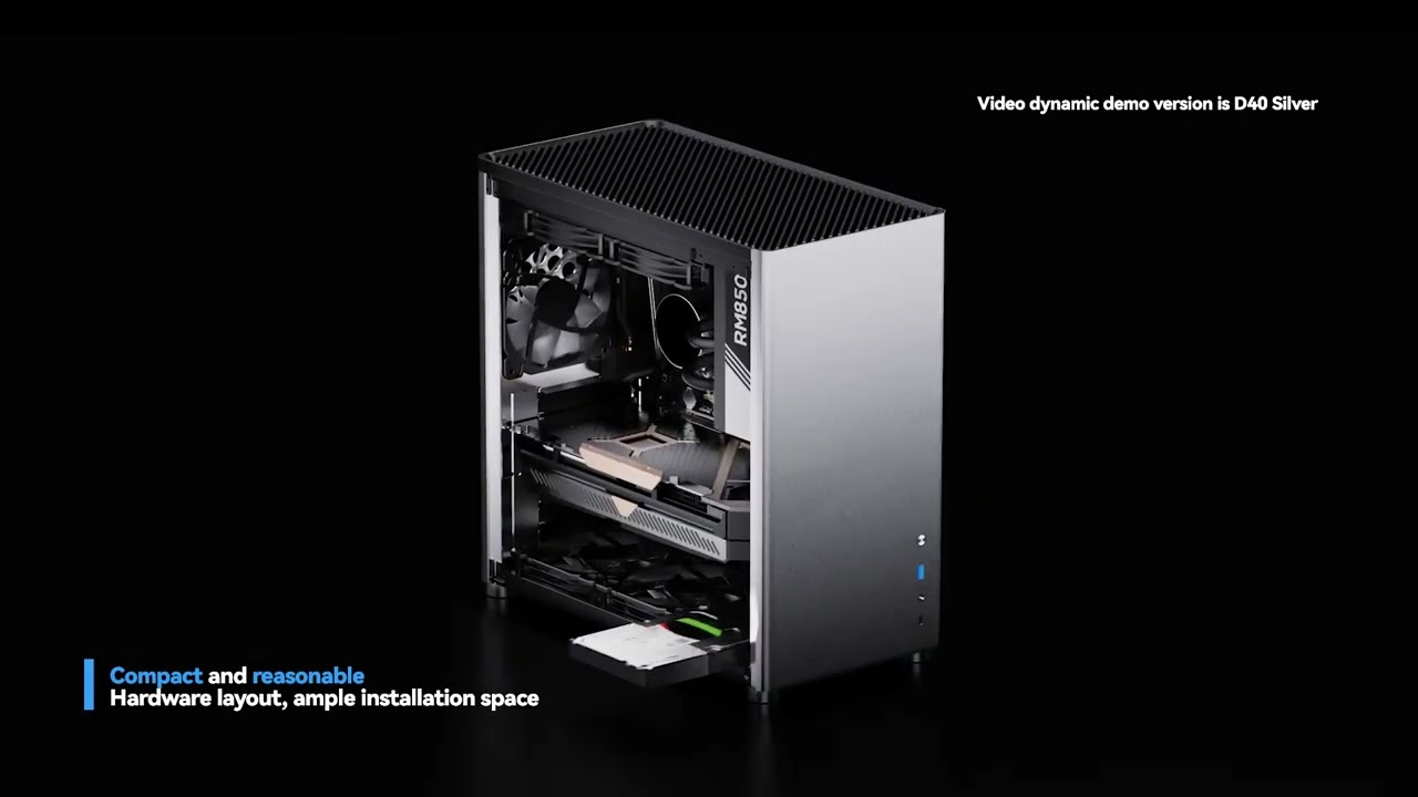 JONSBO D40 White ATX/MATX Computer Case, Aluminum, Support 240 Liquid ...