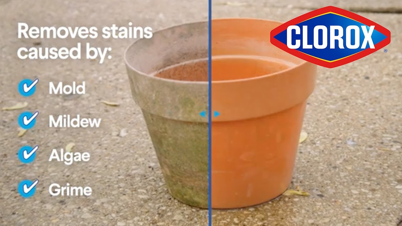 Fresh Planters: Clorox Outdoor Bleach for Pristine Pots - YouTube