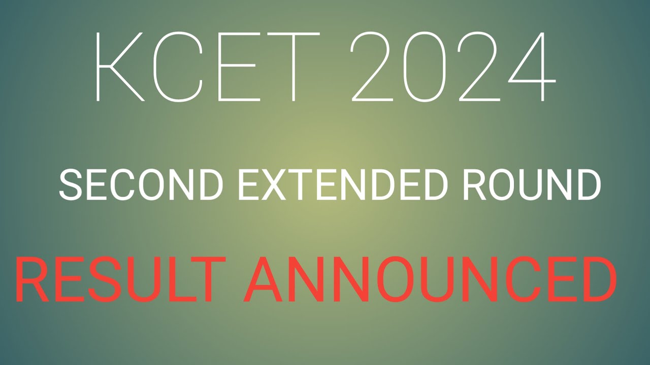 Second extended round result announced - YouTube