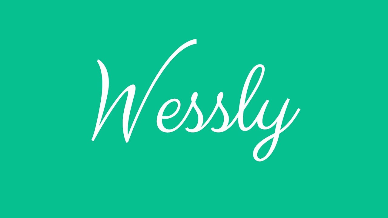 Wessly English Cursive Handwriting Tutorial - YouTube