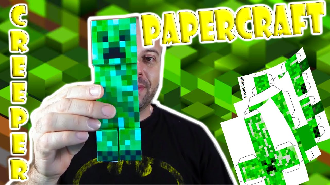 Minecraft, PaperCraft, Creeper - YouTube