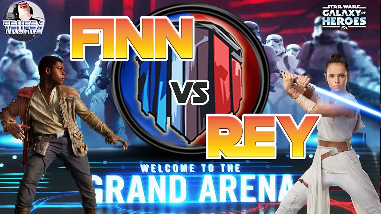 The Ultimate SWGOH Battle: Finn vs. Rey! - YouTube