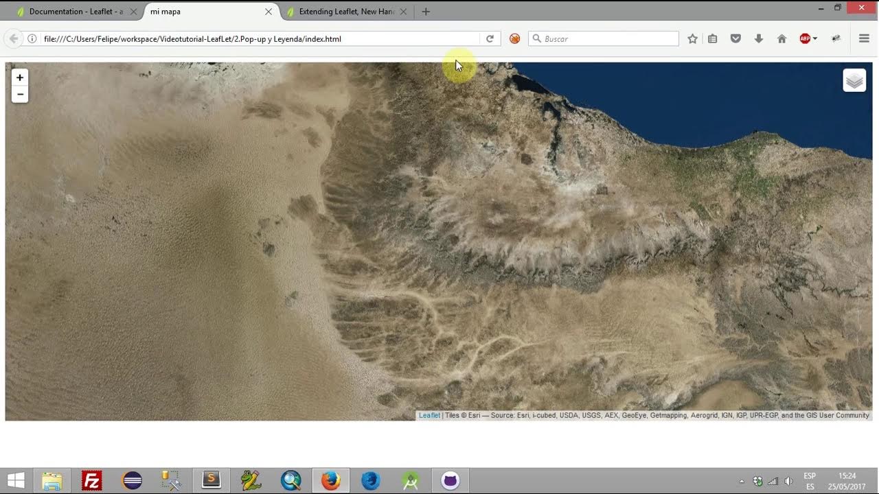 Video tuturial Leaflet 2.WebMapping PopUps Leyenda e iconos ...