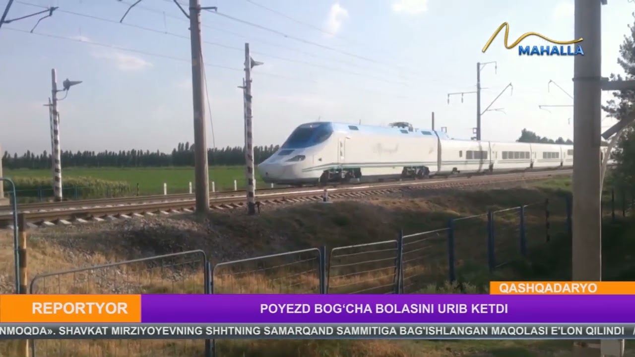 Poyezd bogʻcha bolasini urib ketdi - YouTube