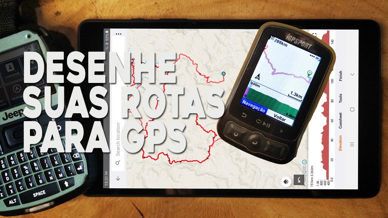Como Criar Rotas para o seu GPS IGPSport IGS618, IGS620 ou Garmin - YouTube