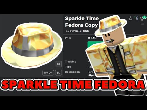 Roblox UGC Sparkle Time Fedora Copy *130 Robux* - YouTube