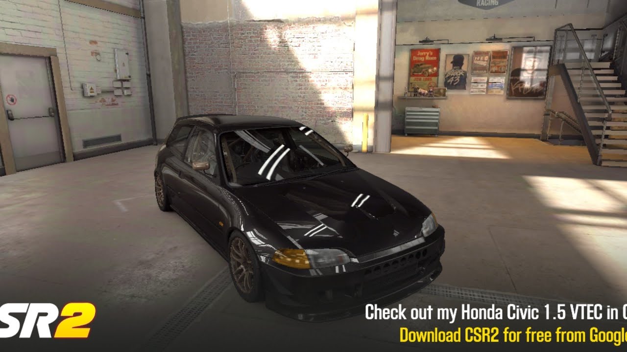 CSR2-WYŚCIG/10- HONDA CIVIC 1.5 VTEC - YouTube