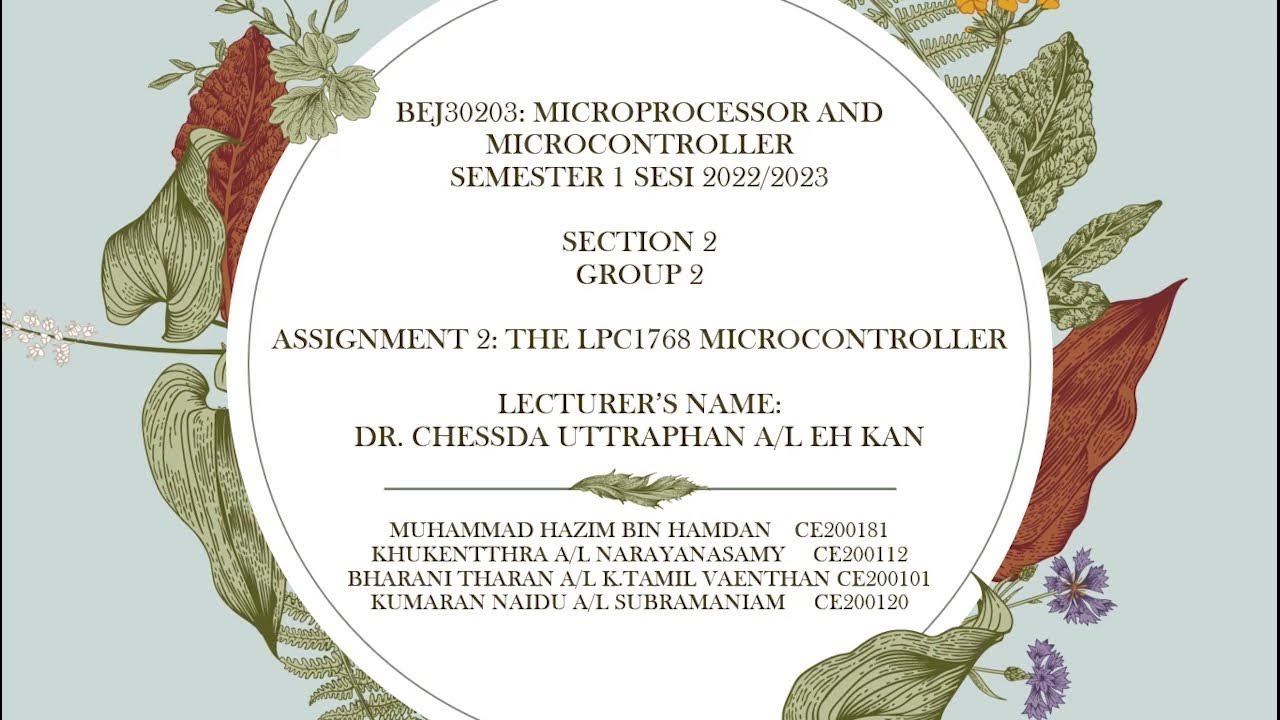 BEJ30203 MICROPROCESSOR AND MICROCONTROLLER SECTION 2 GROUP 2 PRESENTATION - YouTube